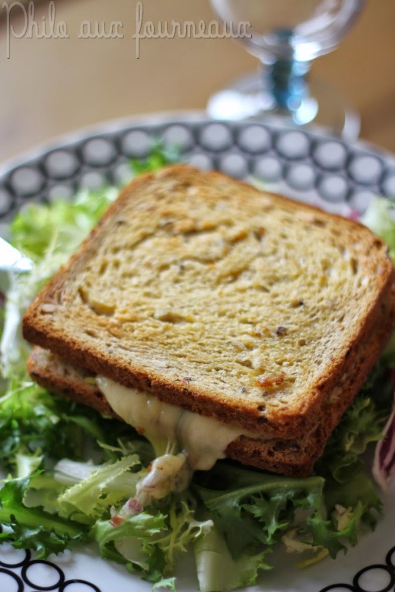 Philo aux fourneaux: Croque-monsieur aux champignons & au morbier